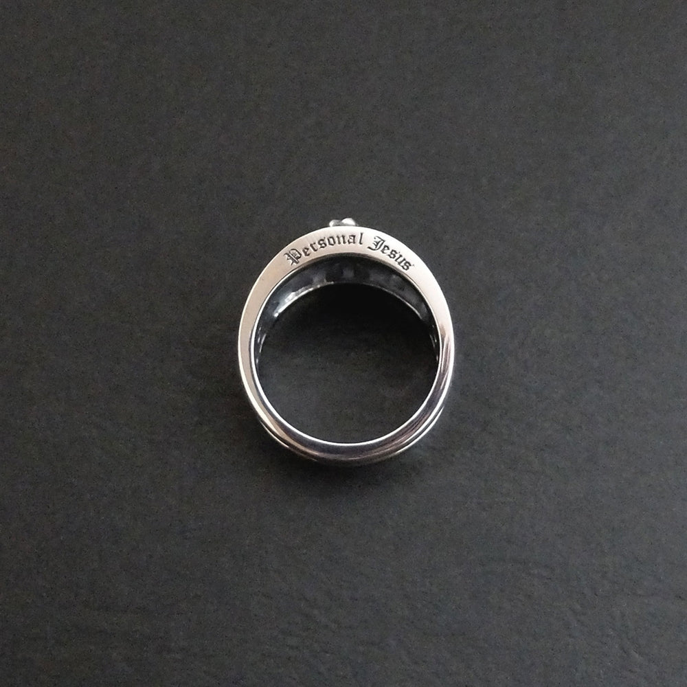 Black Zest Ring / Silver