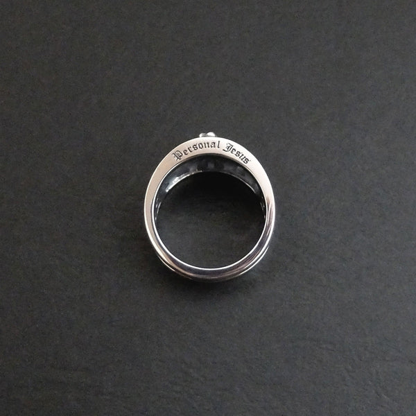 Black Zest Ring / Silver