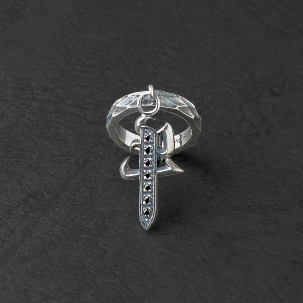 PJ Dagger Ear cuff / Silver × Diamond